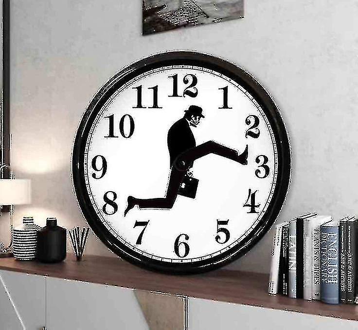 Monty Python Inspired Silly Walk Wall Clock Creative Silent Mute Clock ...