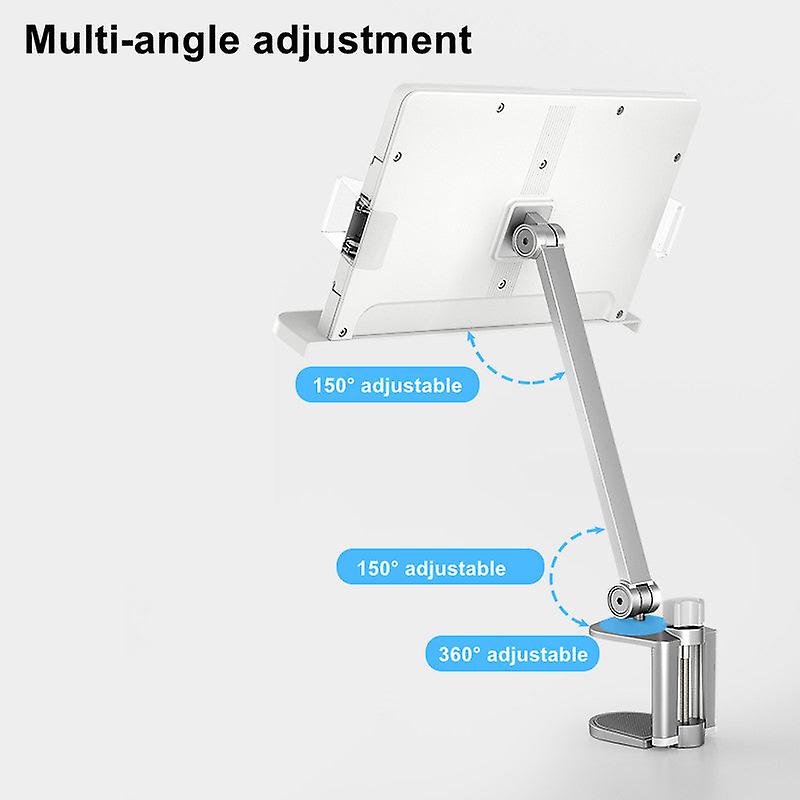 Desk Clamping Aluminum Reading Book Stand Multi-angle Adjustable ...