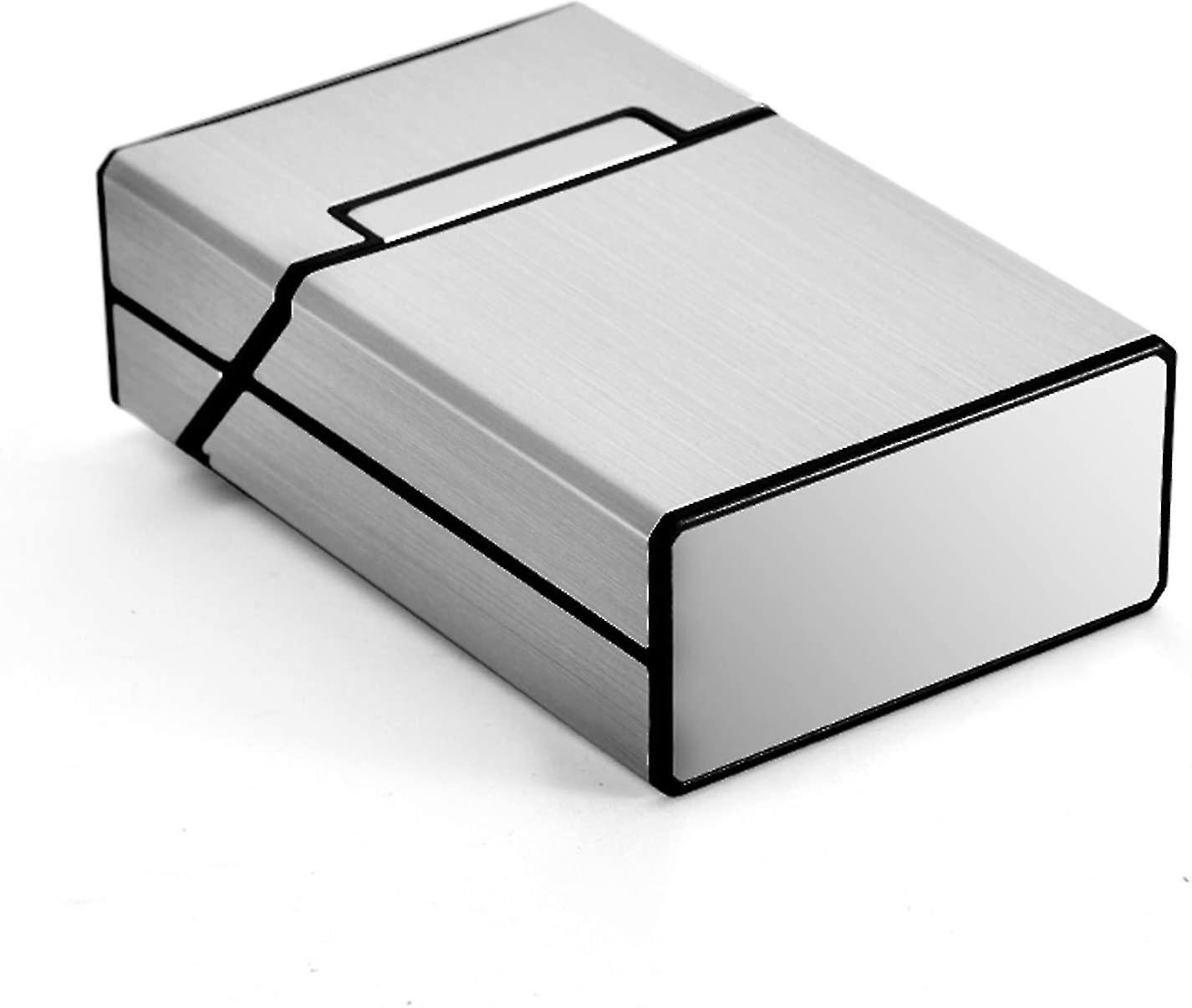 2 Pack Cigarette Cases, Aluminum Cigarette Case Flip Holds 20 ...