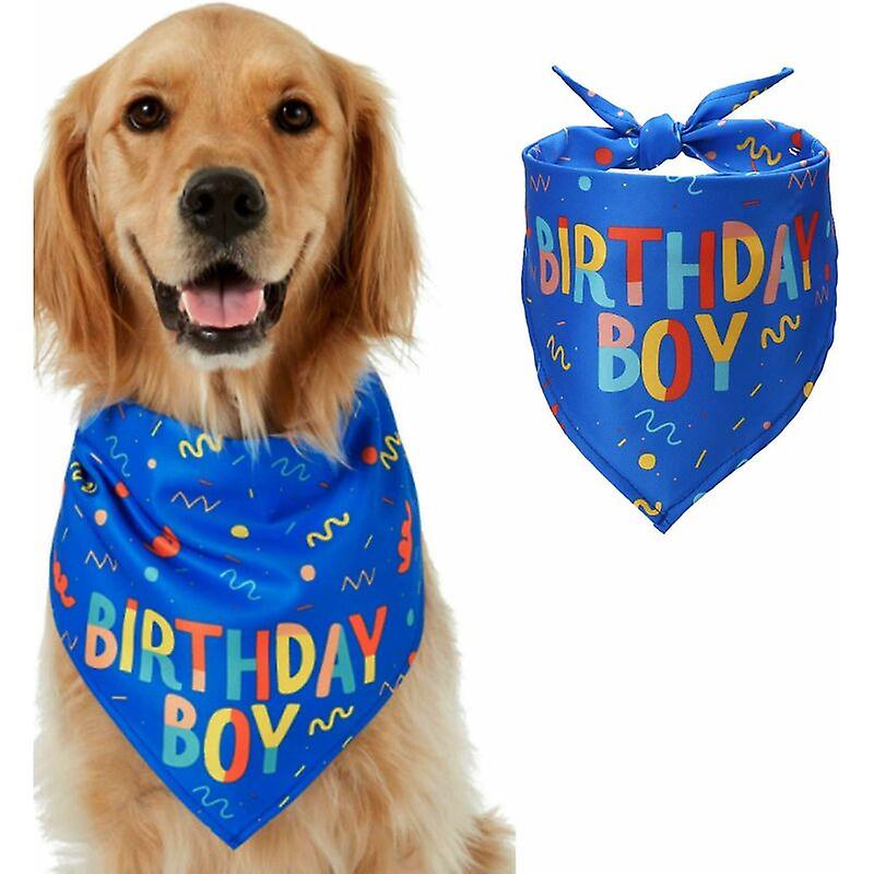Dog Bandana for Birthday,Adjustable Dog Cat Scarves Triangle ...