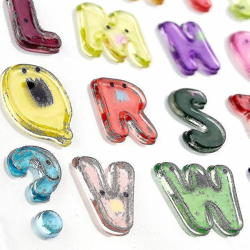 Abc Gel Window Clings Alphabet And Letters Thick Gel Clings Reusable ...