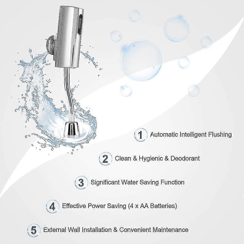 Automatic Urinal Flush Valve Wall Mount Sensor Smart Touchless Urinal ...