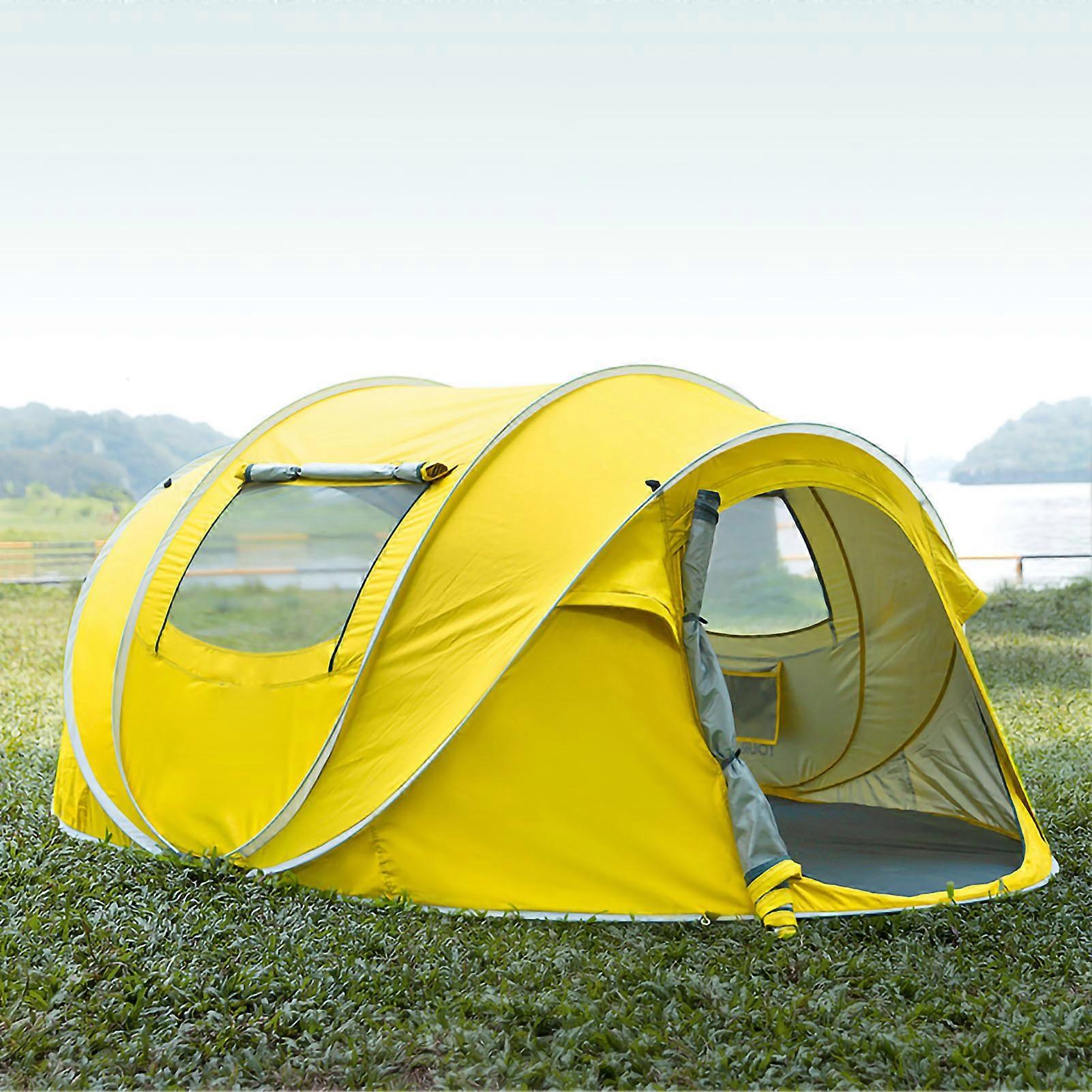 Easy Pop Up Tent Rainproof Waterproof Sun Protection Foldable Large ...