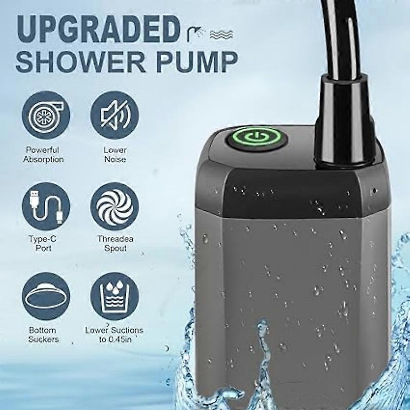 Portable Camping Shower 6000mAh Rechargeable Electric Outdoor Washing ...