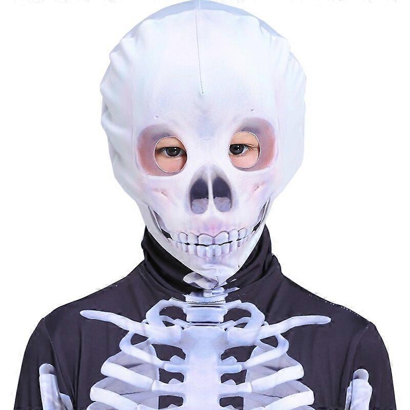 Scary Zombie Costume Skeleton Skull Costume Suit Carnival Party Dress ...