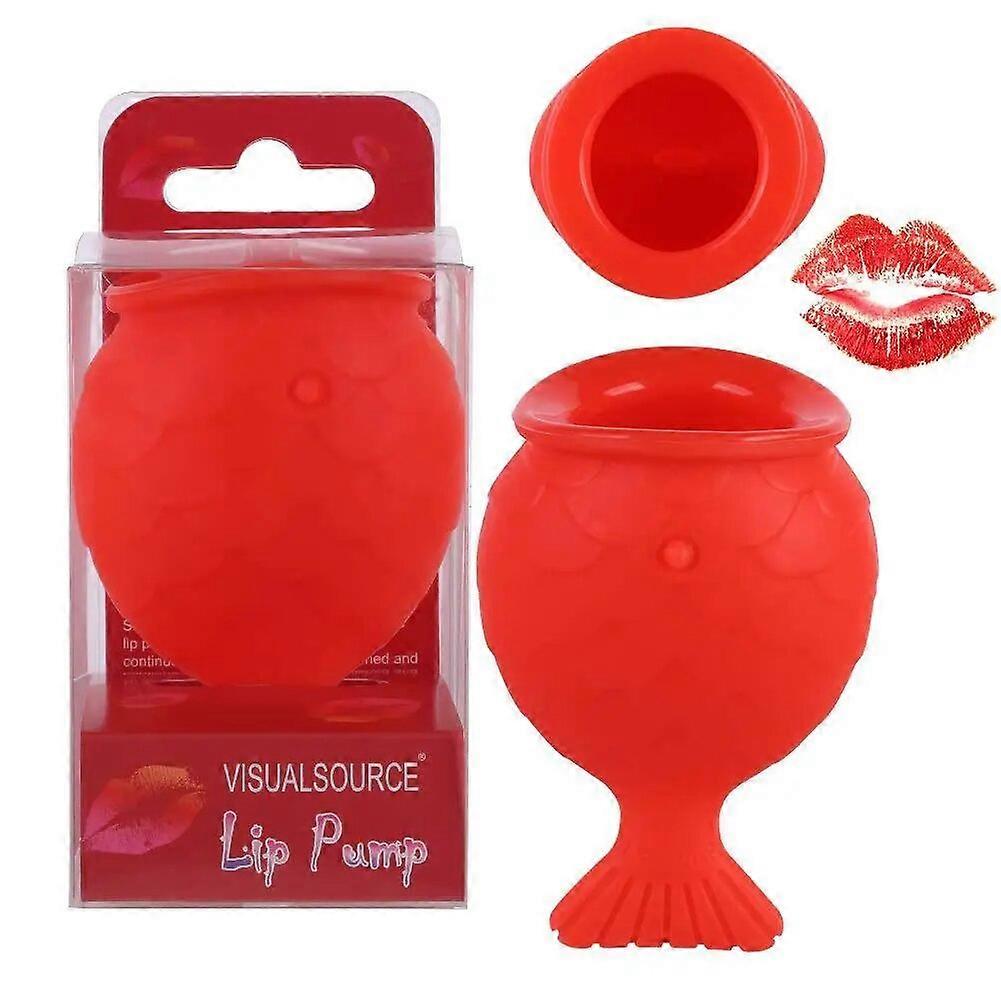 Sexy Lips Pump Soft Silicone Lip Enhancer Fish Shape Lip Lips Enhancer ...