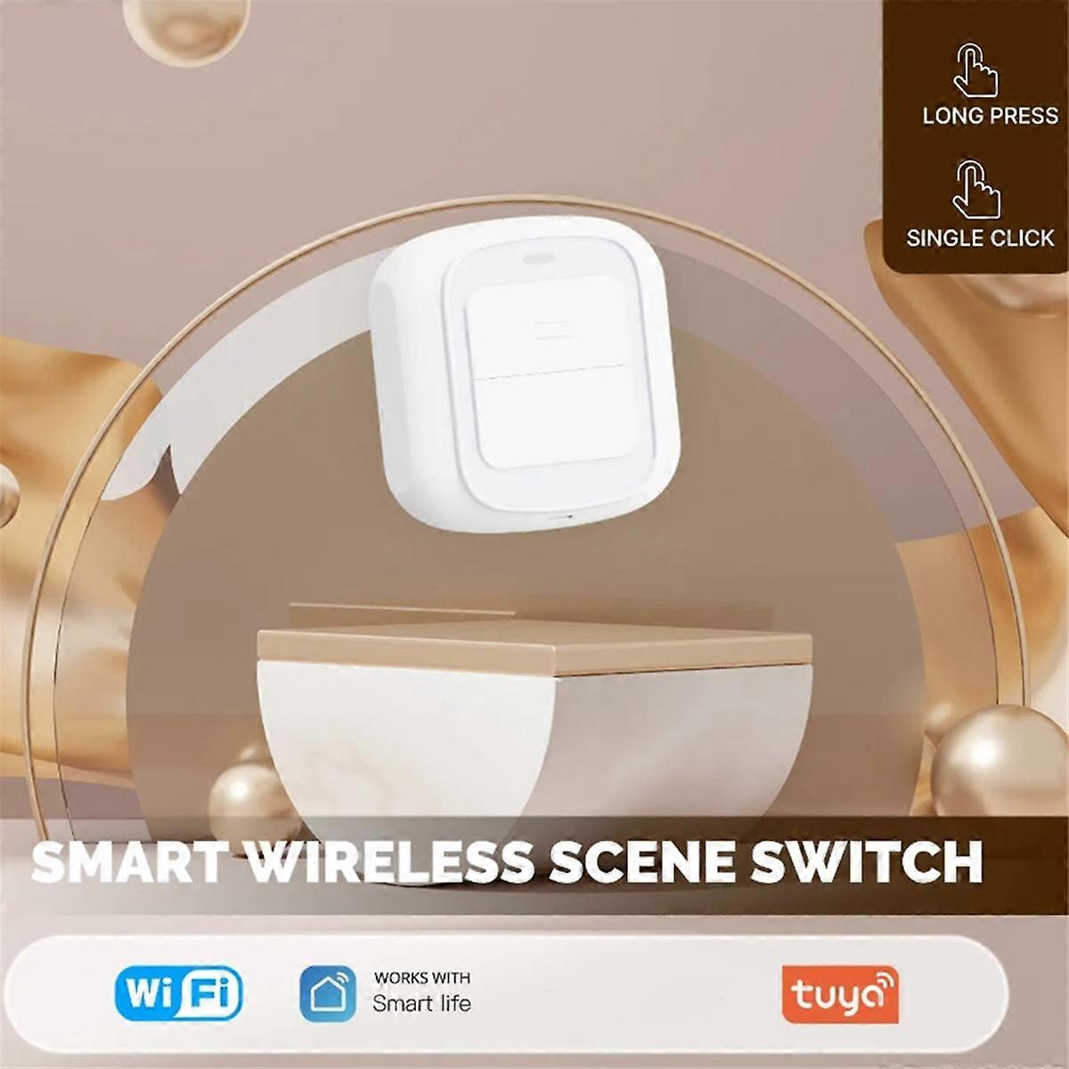Tuya WiFi Button Scene Switch Wireless Smart Light Wall Switch Low ...