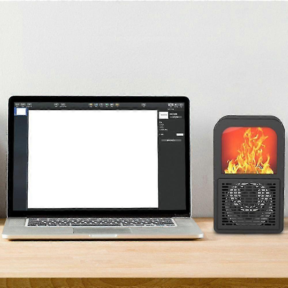 Uk Plug In Wall Heater Portable Mini Electric Fan 900w Space Warmer ...