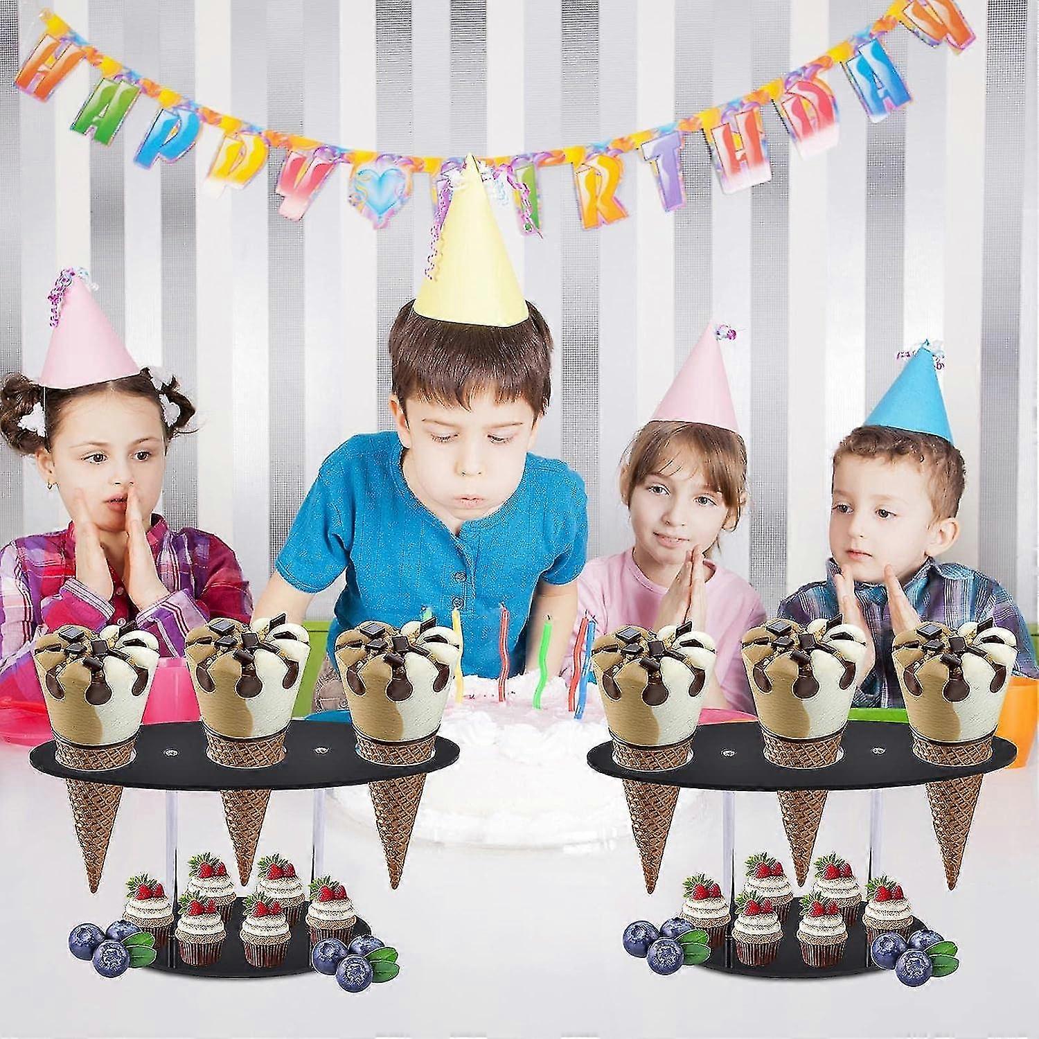 Ice Cream Display Stand - Acrylic Ice Cream Rack With 3 Holes ...