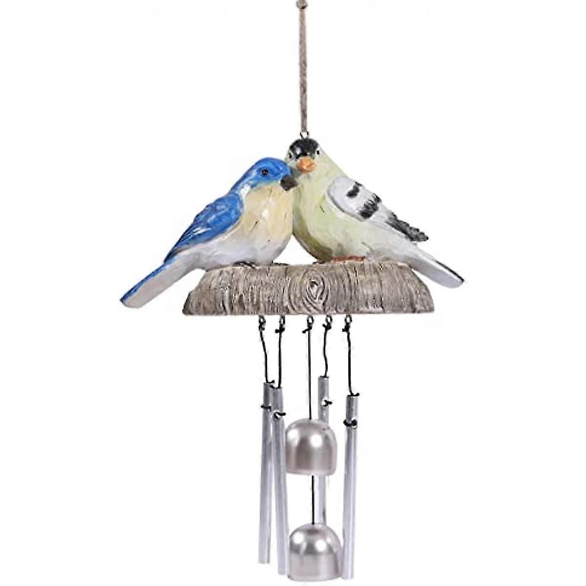 Bird Wind Chimes Outdoors Wind Chimes With 4 Large Aluminum Tube-s & 2 ...