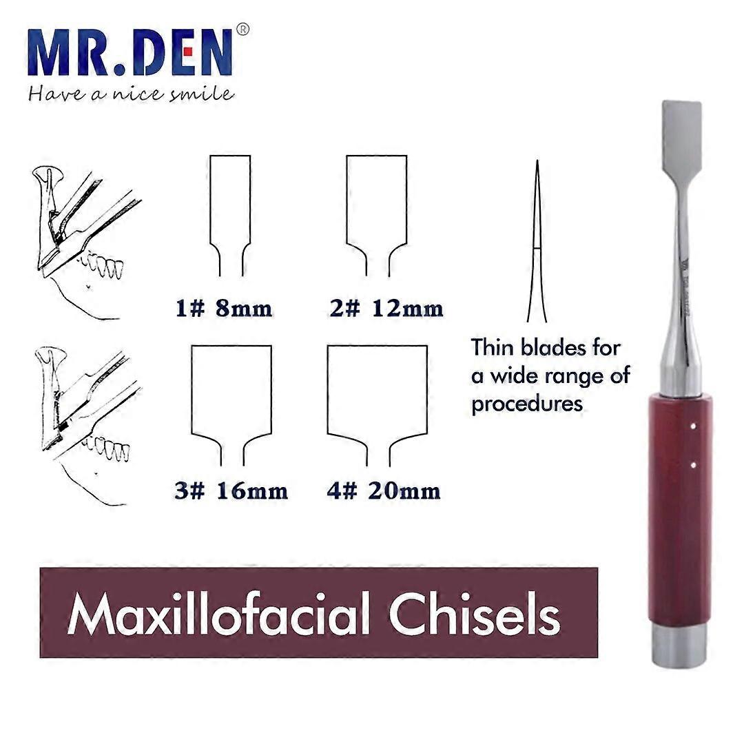 MR DEN Dental Maxillofacial Surgical Instruments Plate edge Bone Chisel ...