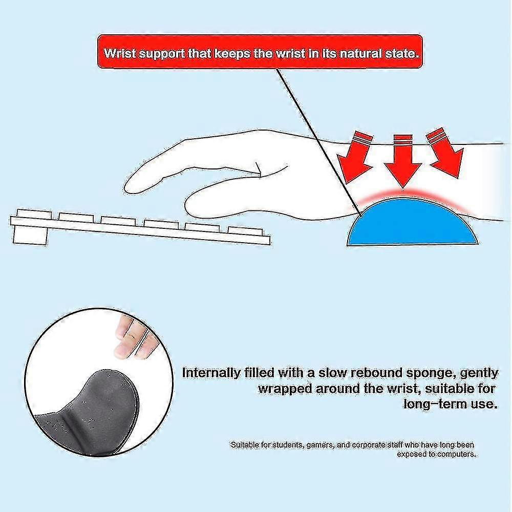 Memory Foam Mouse Wrist Rest Keyboard Wrist Rest Pad Anti-slip Mouse ...