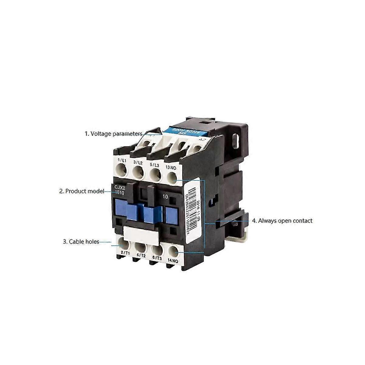 220V CJX2-1810 32A AC Contactor Switches Lc1 Contactor | Fruugo UK