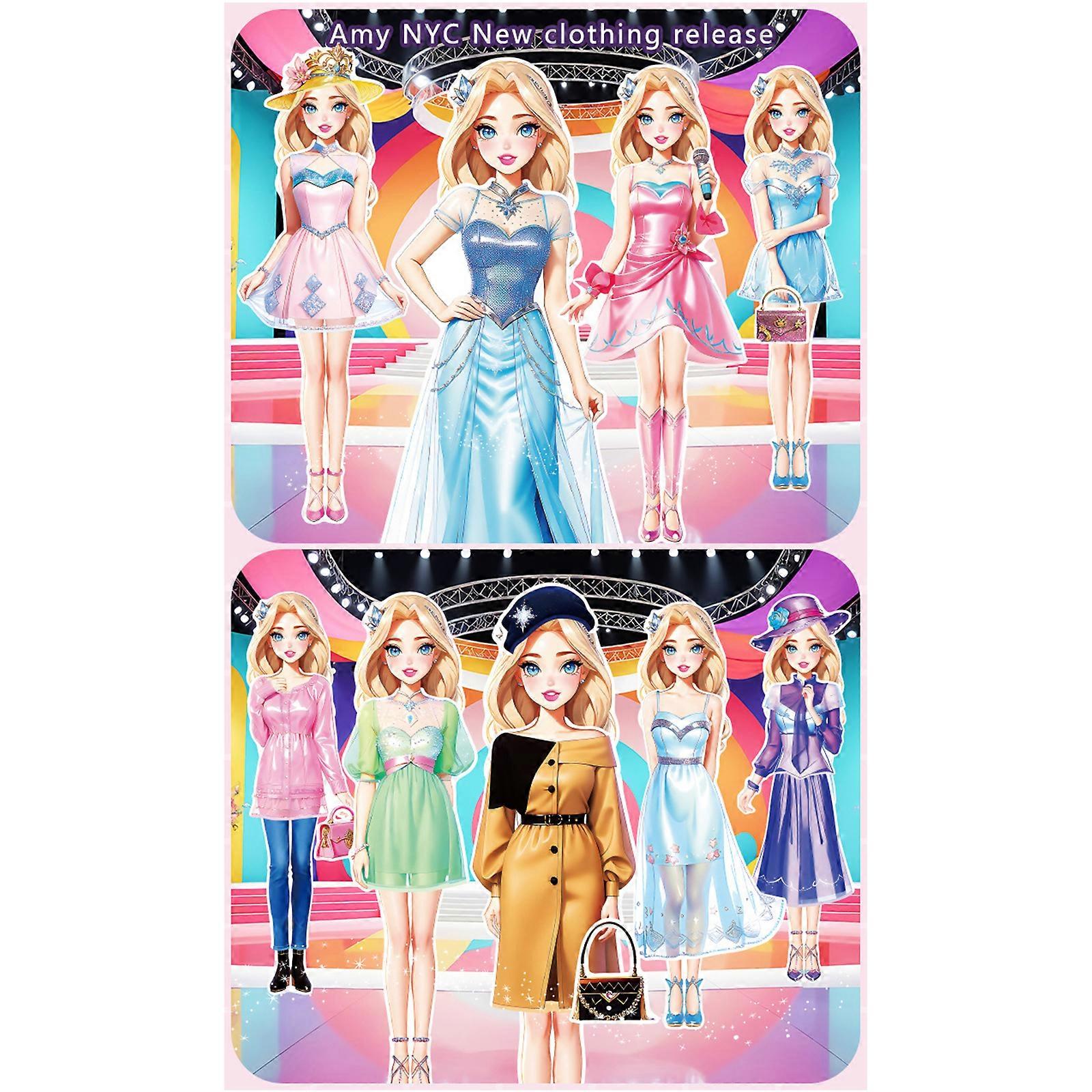 Magnetic Princess Dress Up Paper Doll, Magnetic Dress Up Baby, Magnetic ...