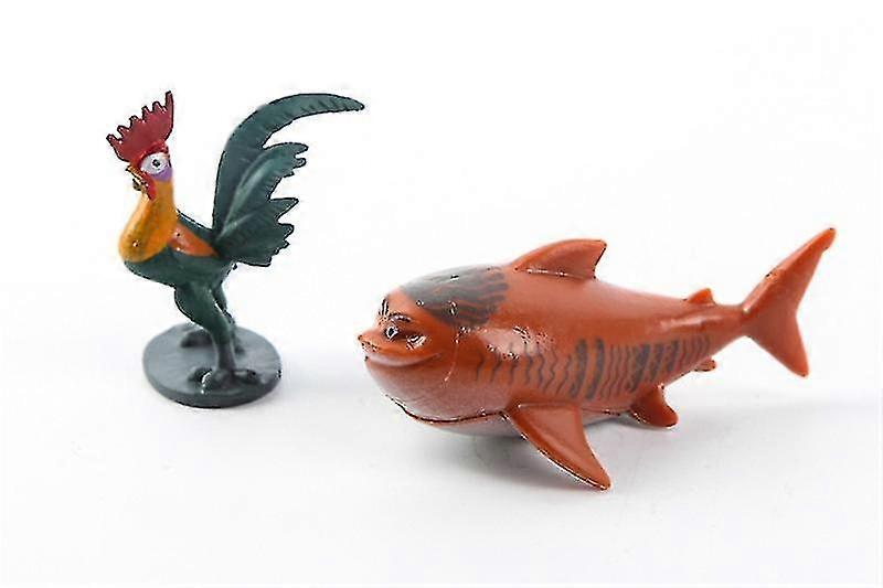 12pcs/set Cartoon Moana Princess Legend Vaiana Maui Chief Tui Tala ...