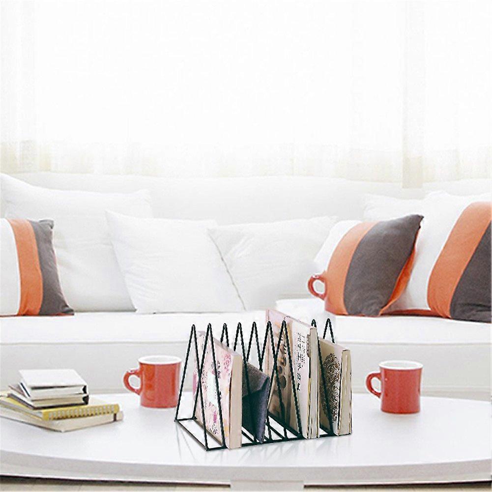 Steel magazine rack in the shape of a triangle Black | Fruugo UK
