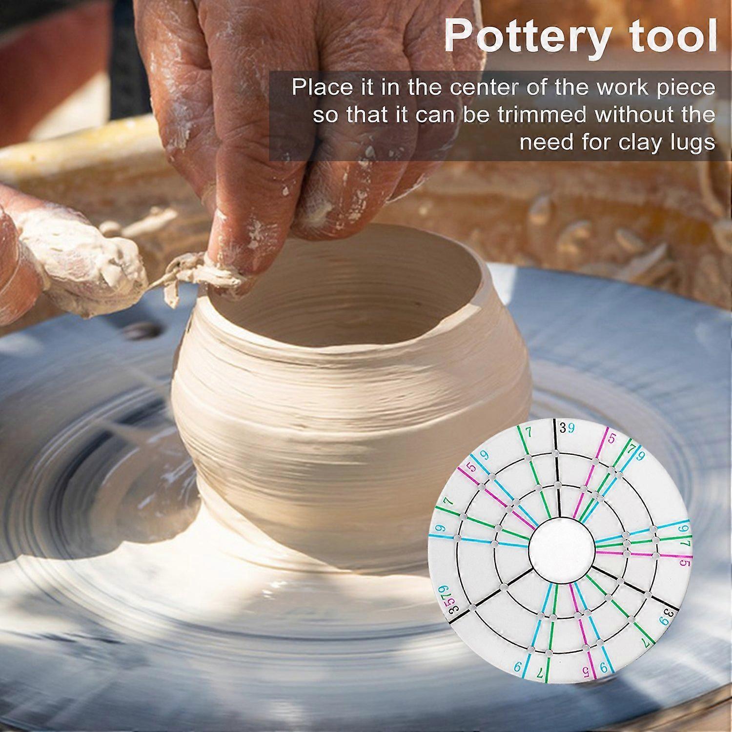 Pottery Trimming Spinner Tool Ceramic Disc Wheel Trim Clay Tools for Potters Easy to Use ...