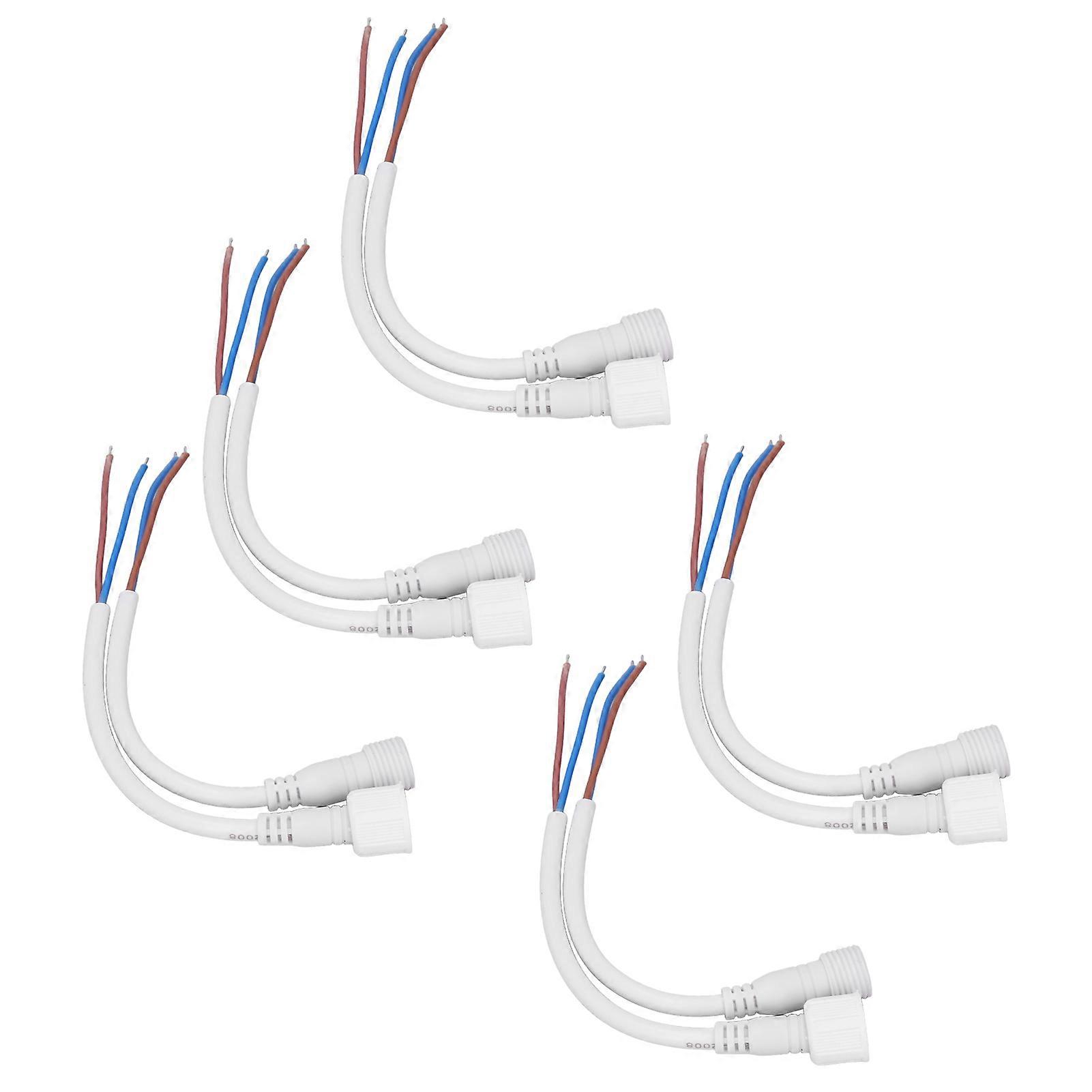 5 Sets 2 Pin Electrical Connector Waterproof Male and Female Plug Quick ...