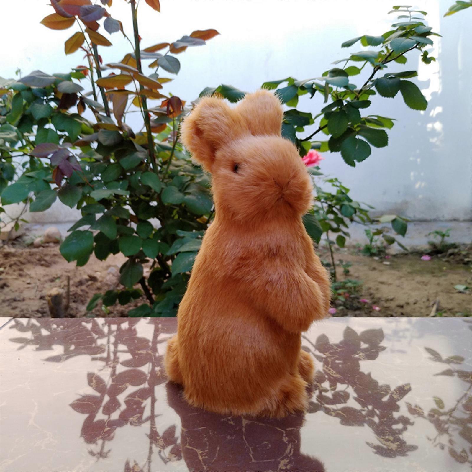 Standing White Rabbit Plush Toy, Perfect for Living Room Decoration ...