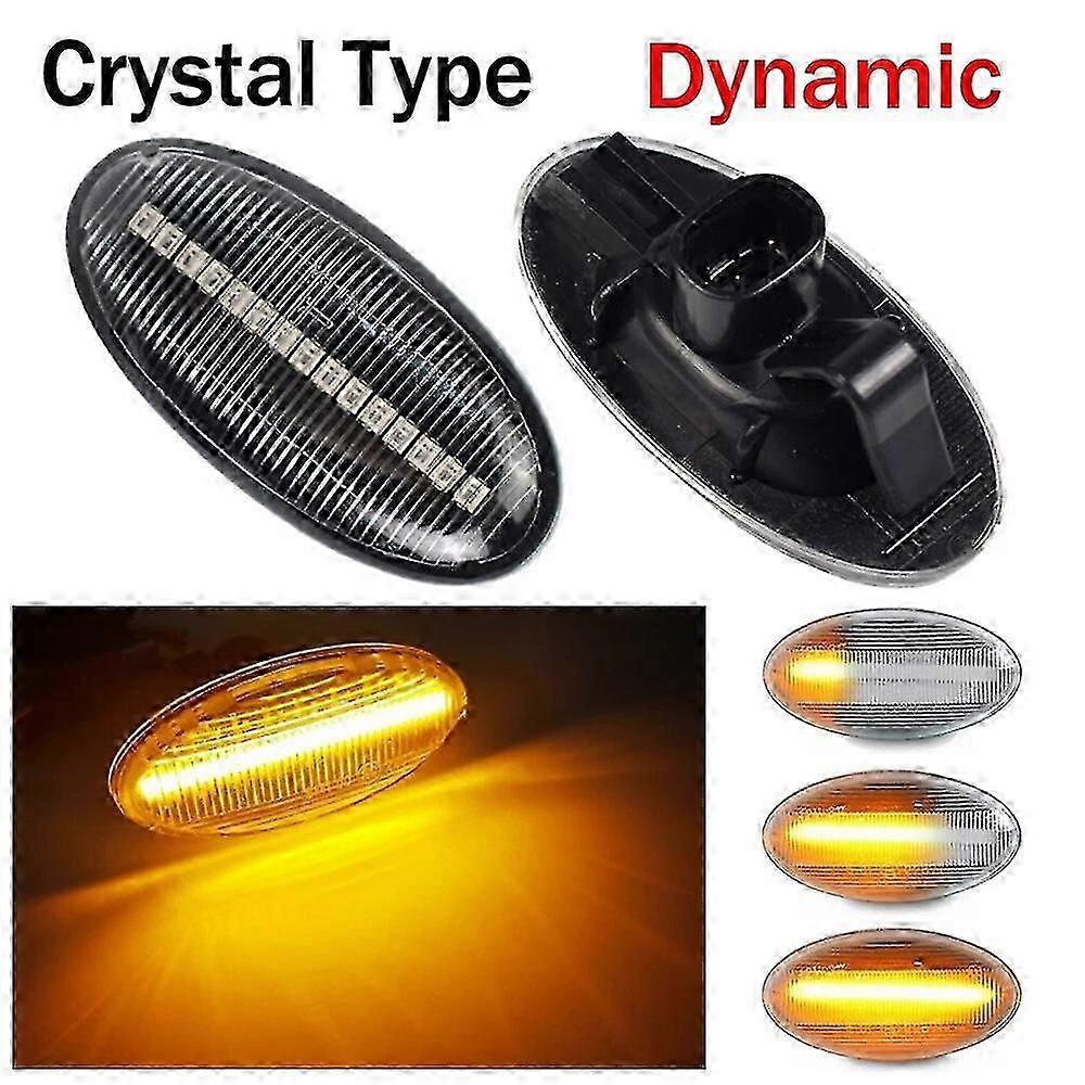 2x For Mazda 2 3 5 6 Bt-50 Mpv 2004 2005 2006 Led Dynamic Turn Signal Side Marker Light ...