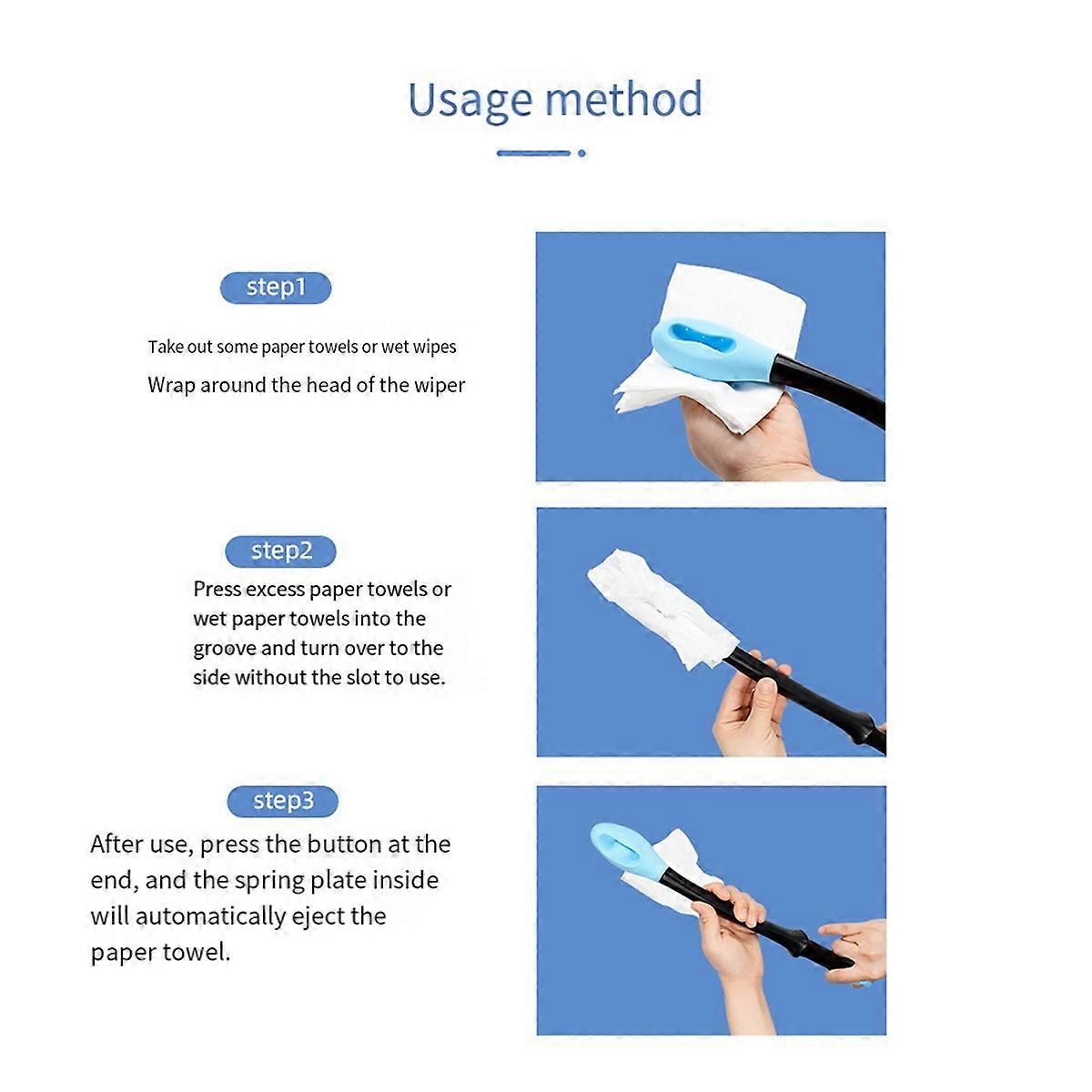 Butt Wiper,Toilet Aids for Wiping Tool and Butt Cleaner Bath Brush ...