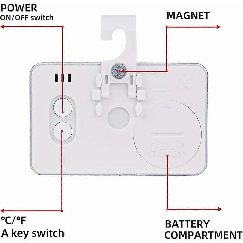 Large Lcd Screen, Refrigerator Thermometer & Simple Operation, Monitor ...
