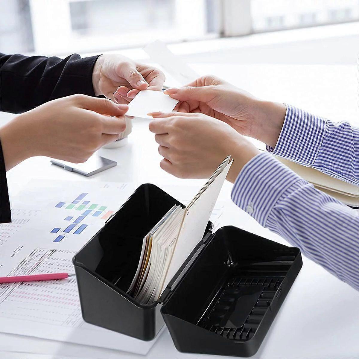 4 Pieces Index Card Box Flash Card Holder Notecard Box Index Card ...