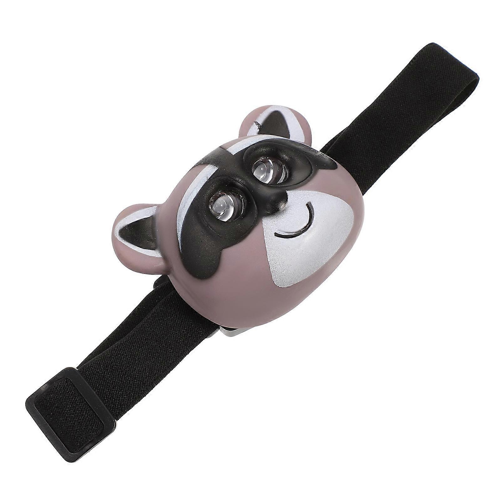 Headlamp for Kids Adorable Children Headlight Raccoon Shape ABS ...