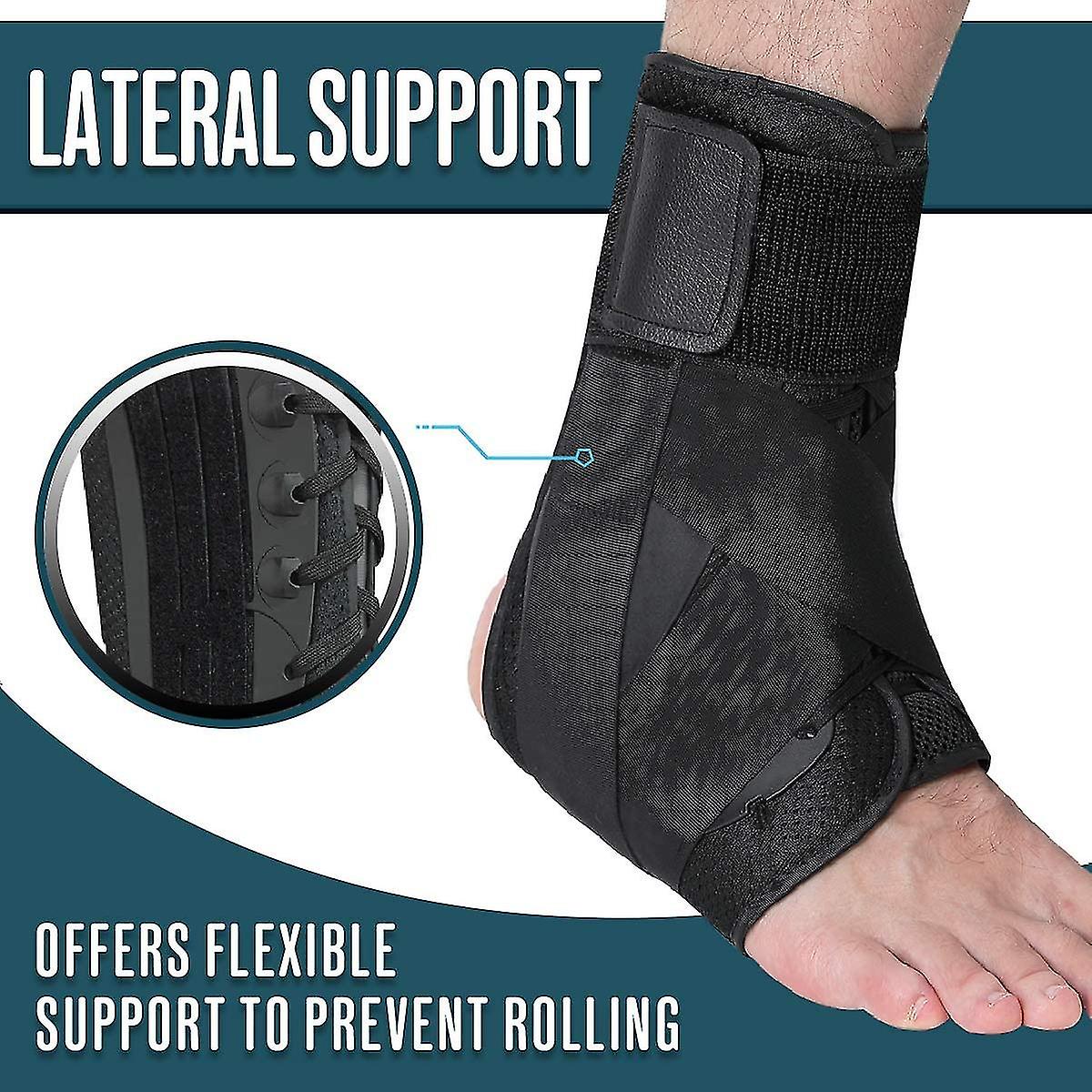 Lace Up Ankle Brace For Sprained Ankle,adjustable Ankle Stabilizer ...