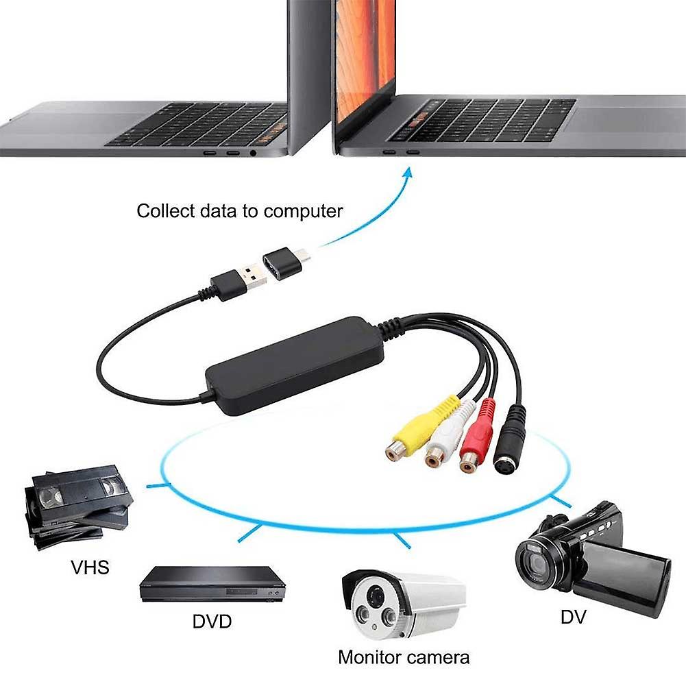 Best Selling！USB2.0 VHS To DVD Adapter Mini Video Capture Card Live ...