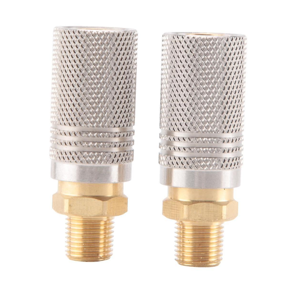 2pcs Metal Extended Pcp Air Charging Quick Release Adapter Socket 1/8 ...