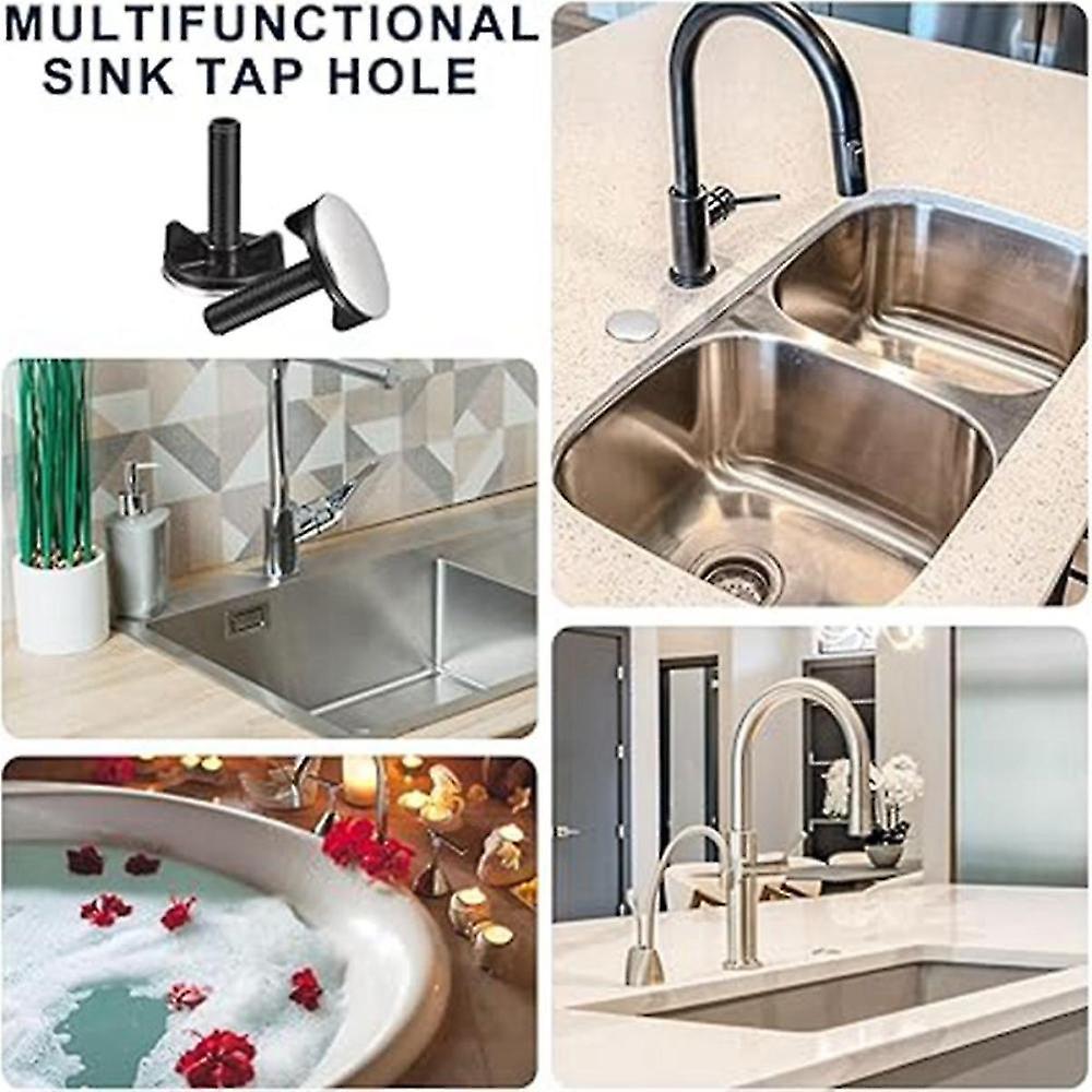 Sink Hole Covers Brushed Stainless Steel Water Head Hole Cover Sink ...