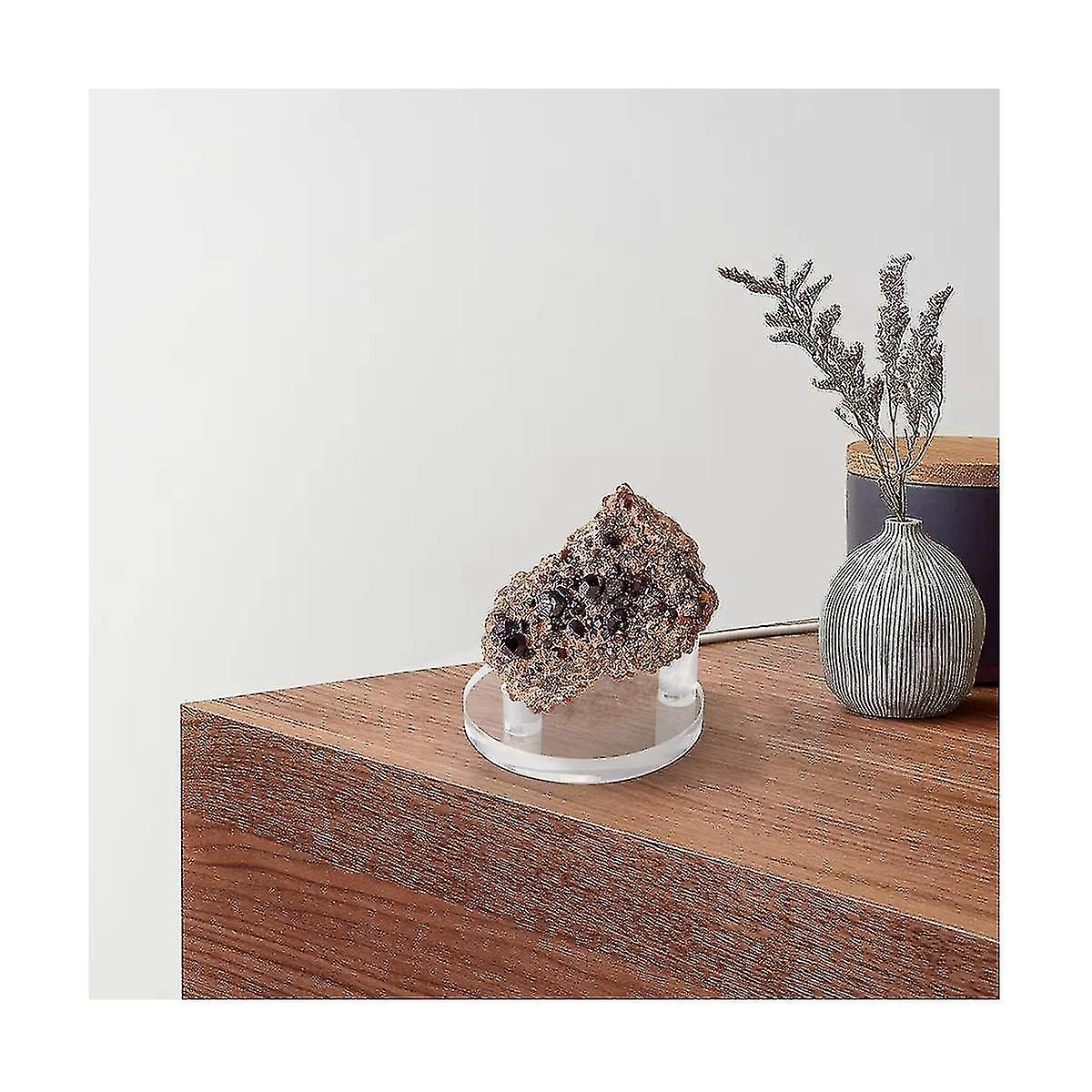 4 Packs 1.9Inch Rock Display Stand, Three- Square Acrylic Display ...