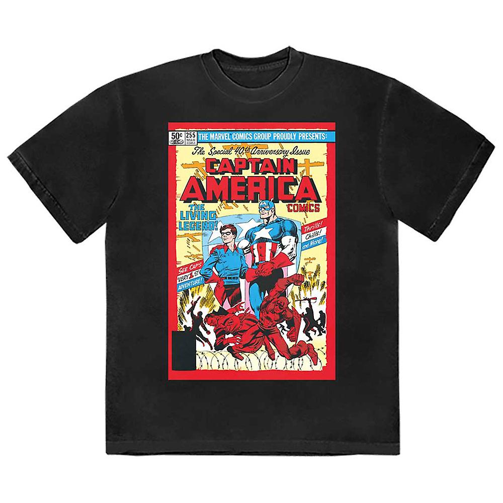 Captain America Living Legend Comic Cover Marvel T Shirt | Fruugo AU