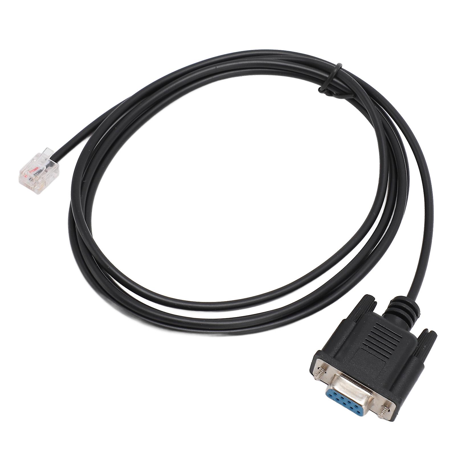 DB9 RS232 to RJ11 6P4C Serial Console Cable PVC 6ft Plug and Play for ...