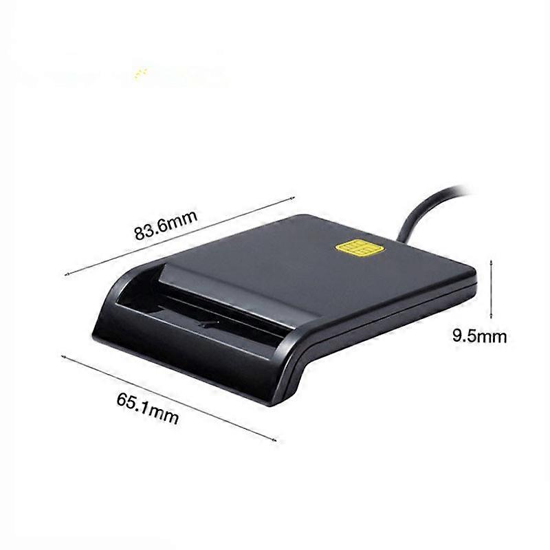 ATM Id card reader USB smart card reader, black | Fruugo UK