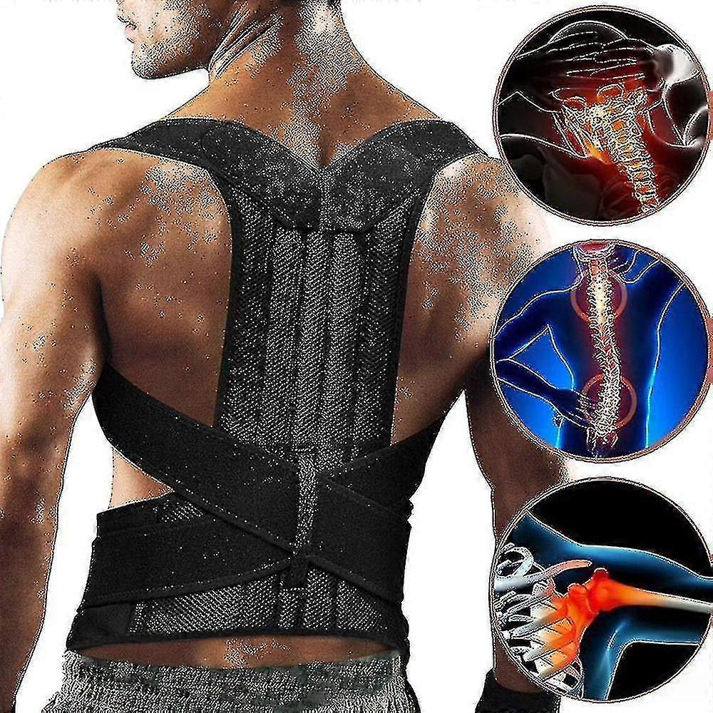 Correcteur de posture réglable Soutien du dos Épaule Dos Brace Posture ...