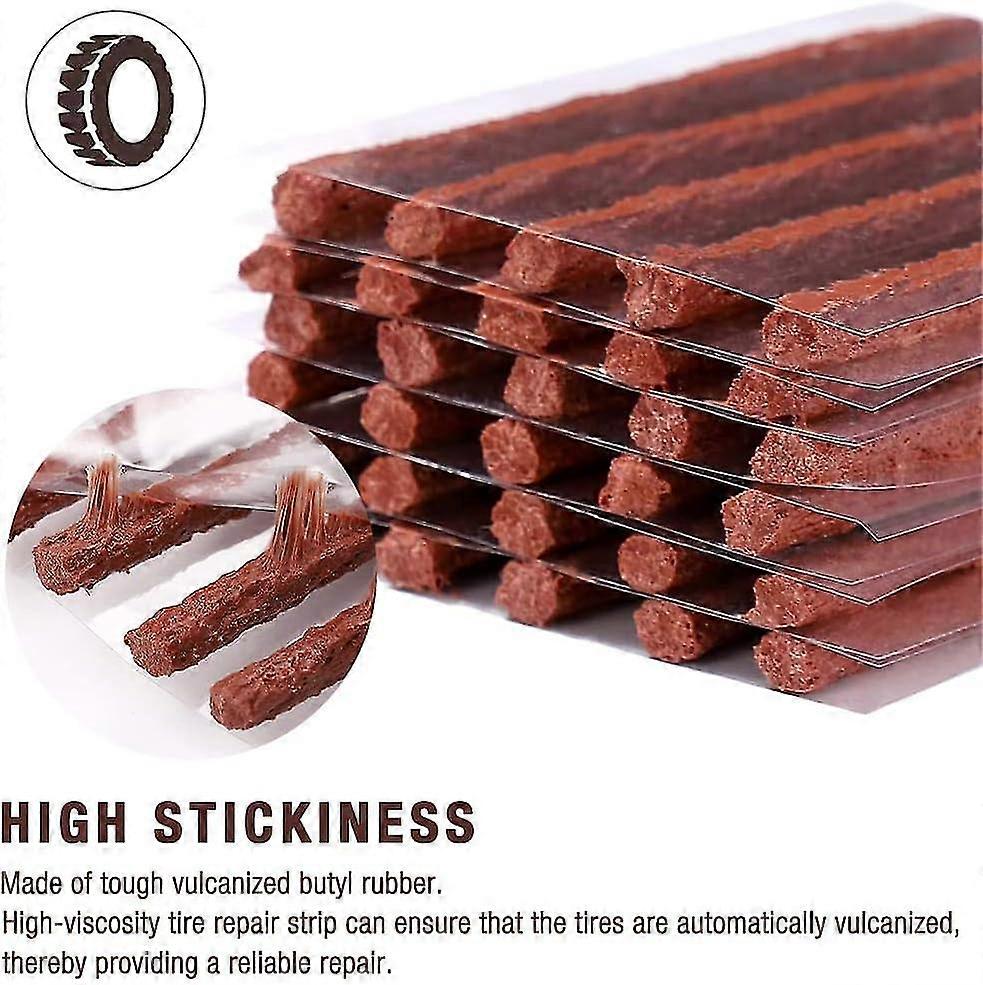 32 Pieces Tire Repair Kit, Pro Tools Plus Self Vulcanizing Tubeless ...