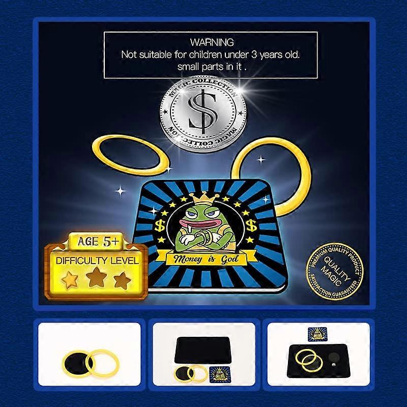 Coin Appear & Vanish Magic Tricks Dynamic Coins Frog Elf Magician Close ...