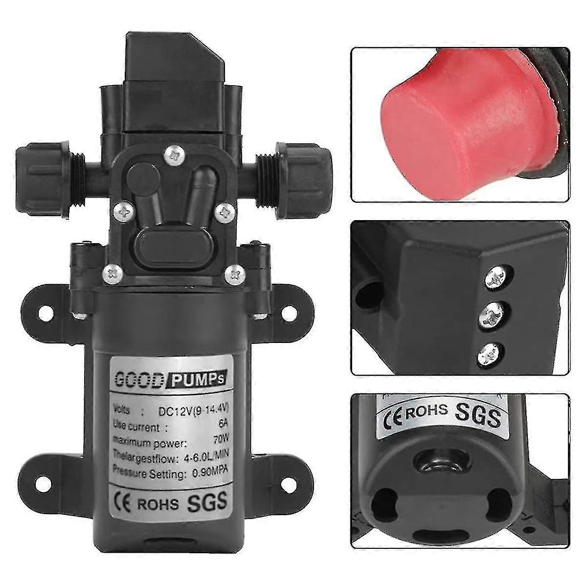 12v Water Pump, 12 Volt Water Pump, Dc 12v 6a 70w Electric Water Pump ...