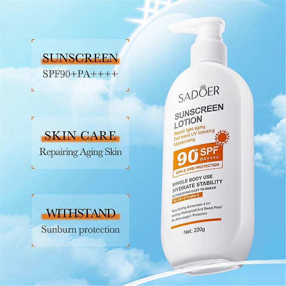 Spf 90+ Sunscreen For Face Whole Body Use Protector Solar UV Resistant ...