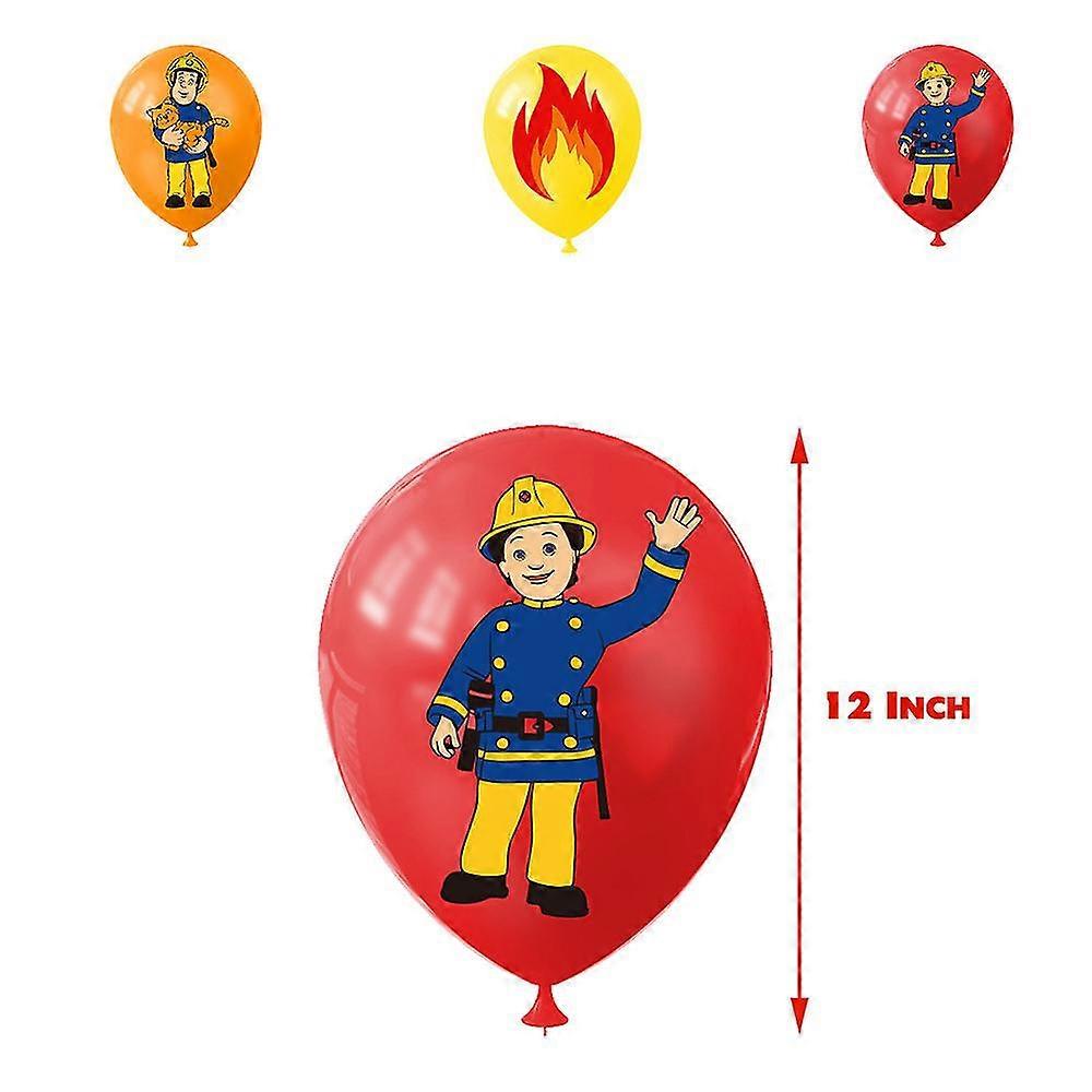 Fireman Sam Themed Birthday Party Decoration Supplies Balloons Kits ...