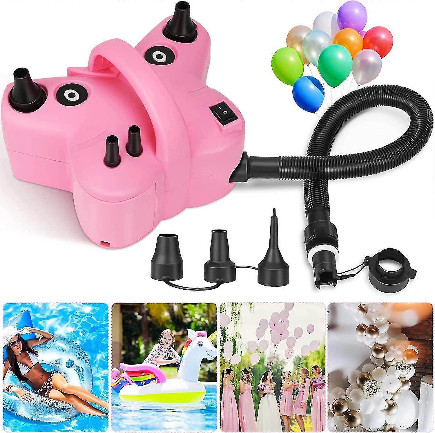 Electric Balloon Pump, Fast Fill Multi-nozzle Inflator For Balloons ...