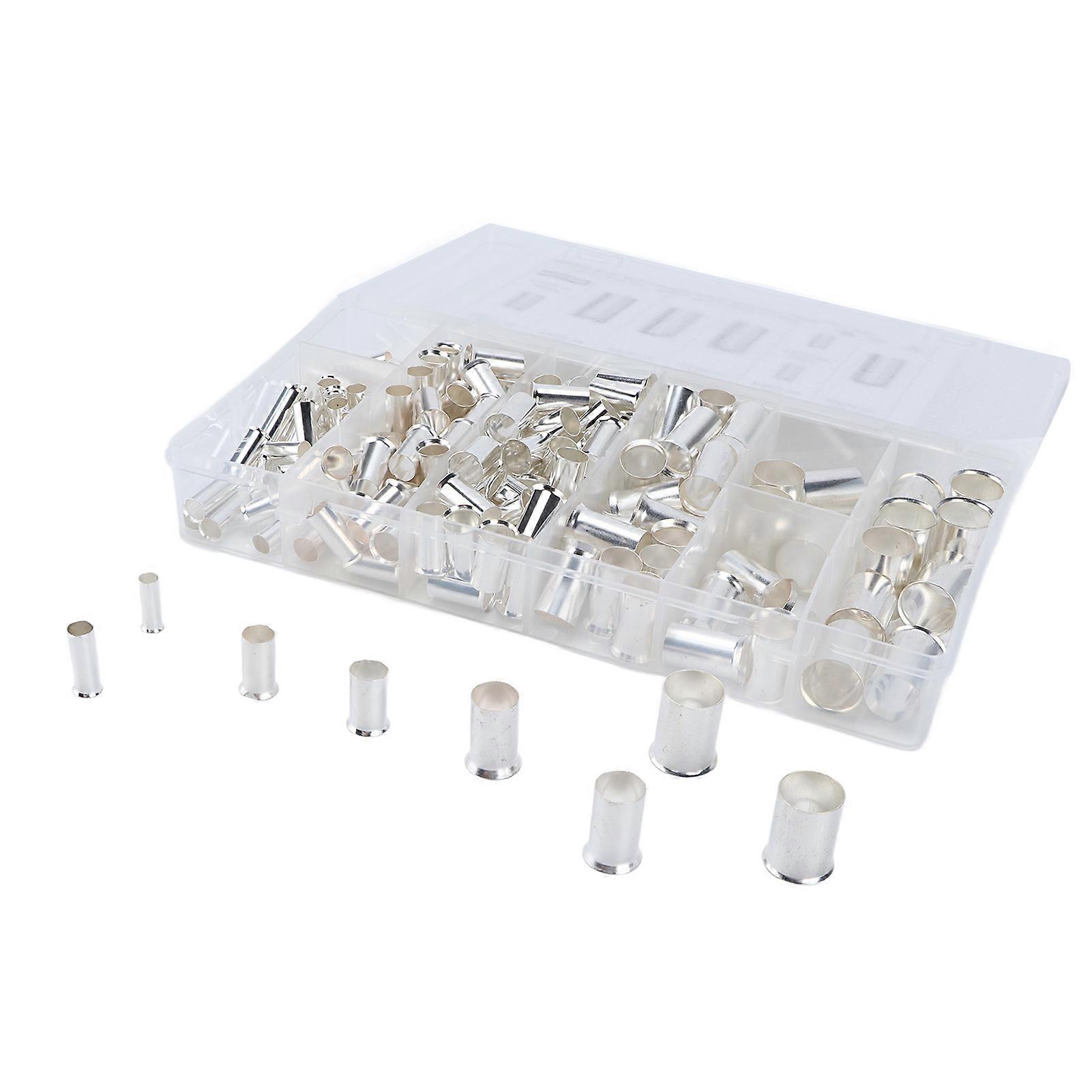 190pcs Wire Ferrules Kit Crimp Connectors Red Copper EN Electrical ...