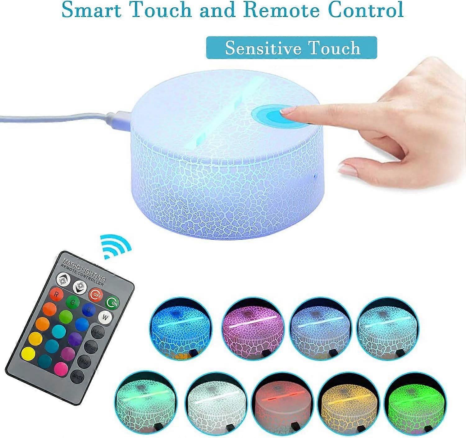 SBSG Llama Night Lights 16 Colors Option 3D Optical Illusion LED Lamps ...