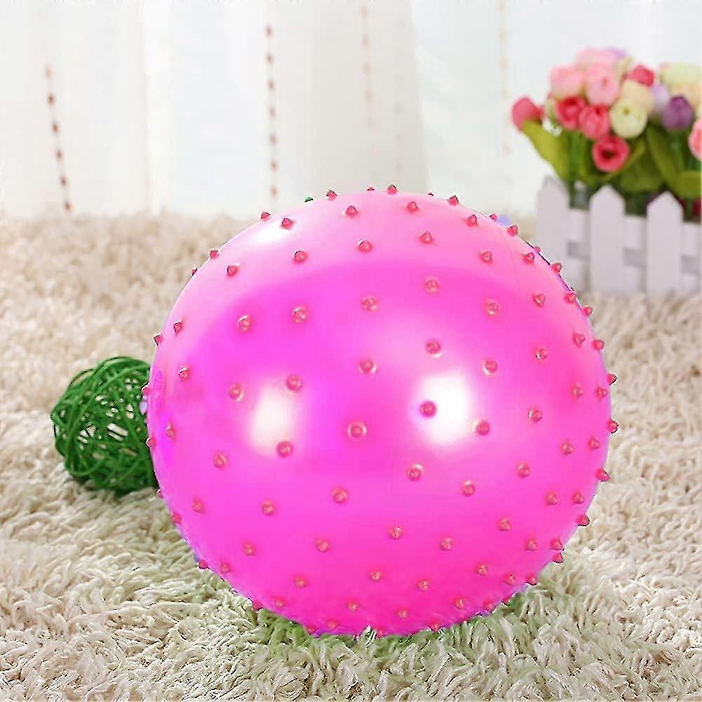 8.6 Inch 5 Pack Sensory Balls with Pump Inflatable Knobby Balls Bouncy ...