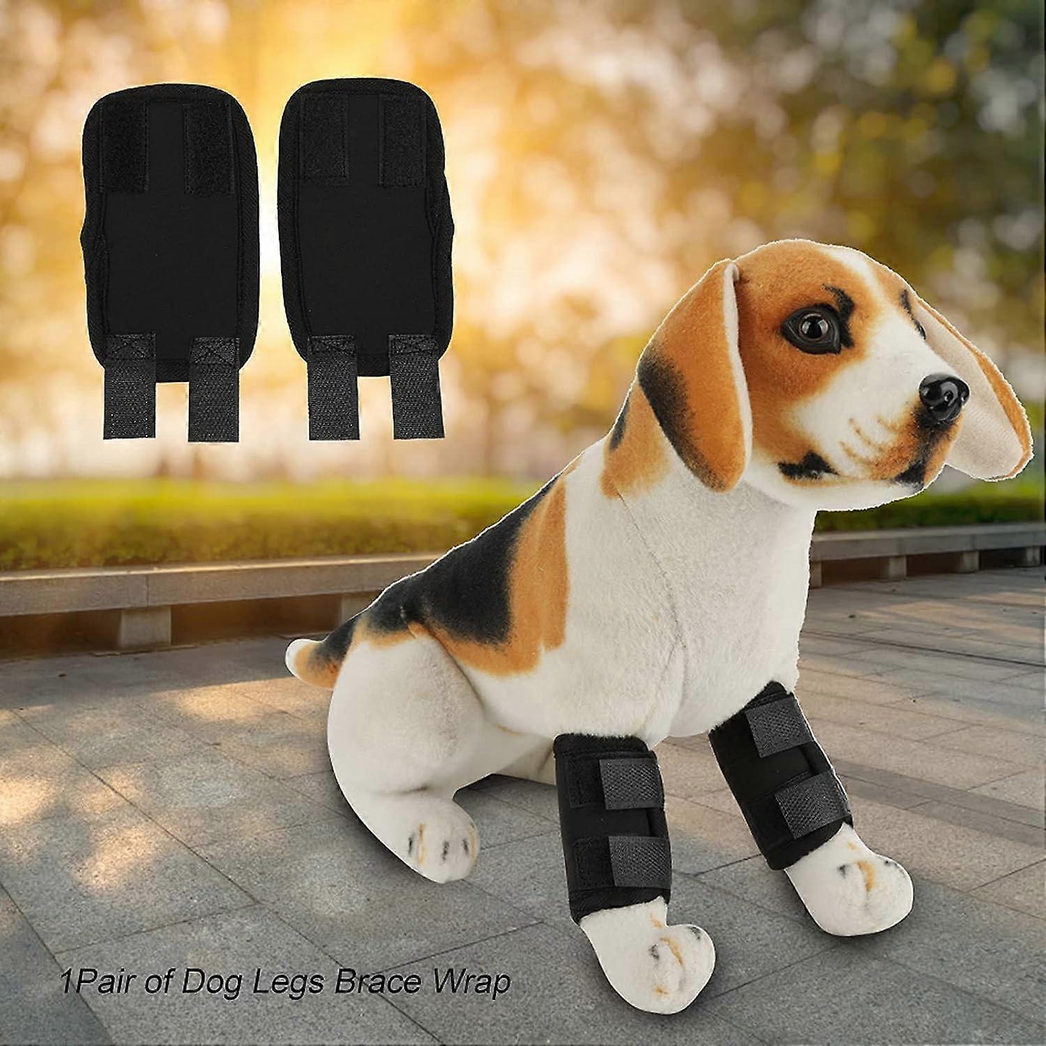 Dog Leg Brace,1 Pair Pet Surgical Injury Bandage Wrap,Dog Front Legs ...
