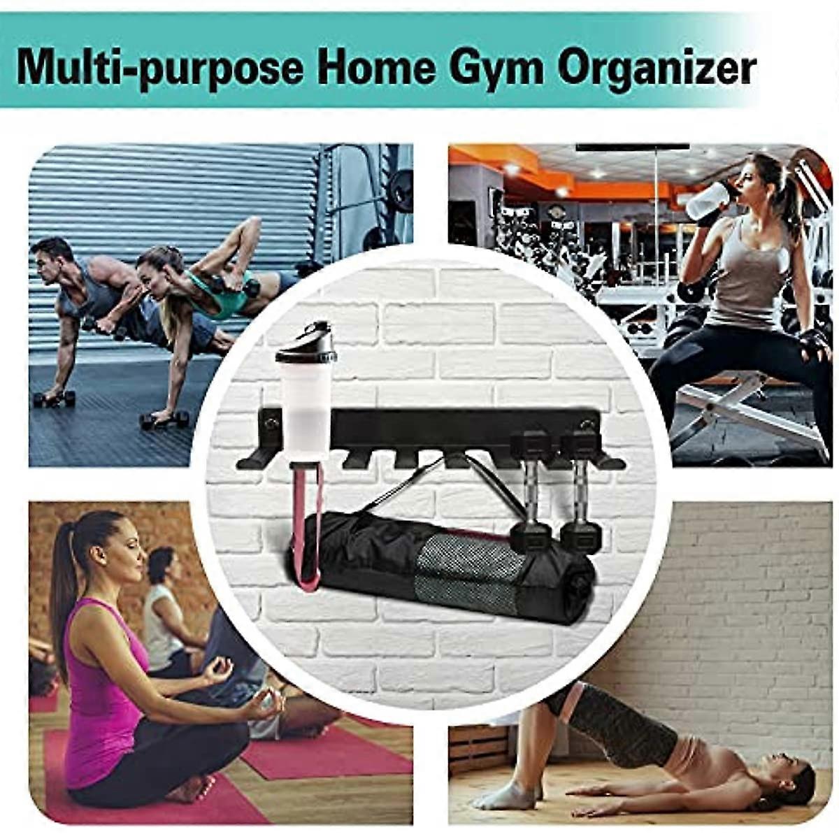 Home Gym Storage Rack, Barbell Rack Weight Room Organizer Prong Gym ...