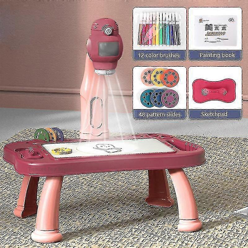 Smart Projector Kids Painting Table Set Projector Educational Toy Learn ...