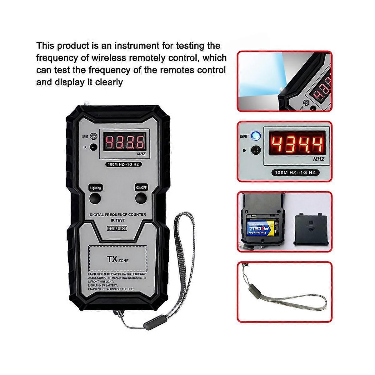 Car Infrared Frequency Tester 100M-1GHZ 4-Bit Digital Electronic IR ...